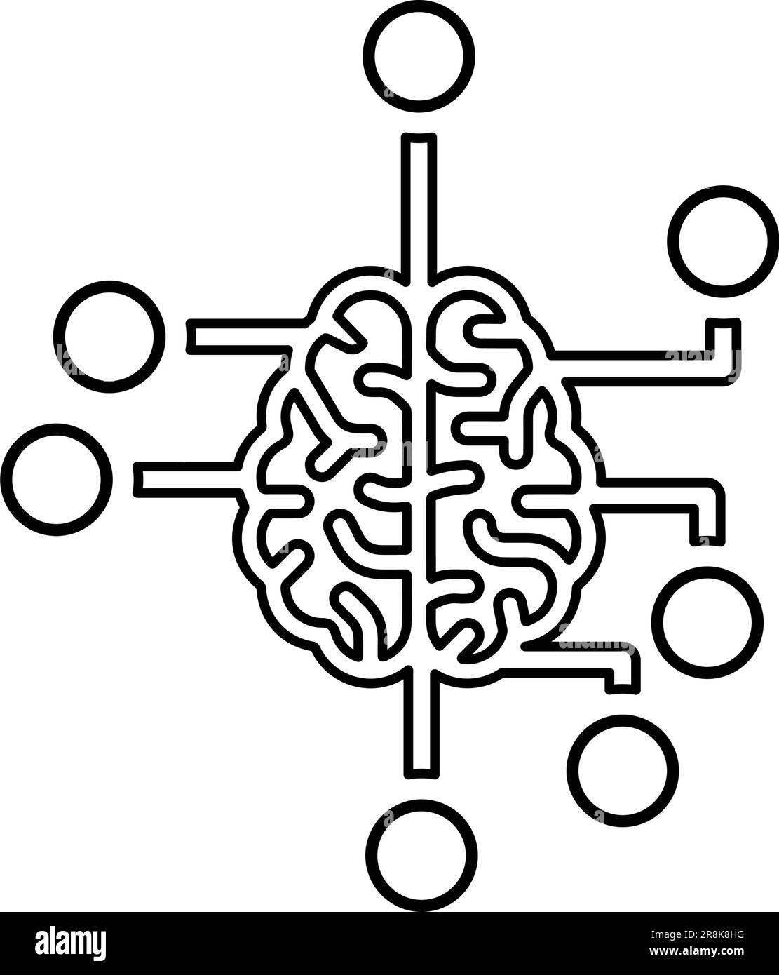 Mind Map icon. Fully editable vector EPS use for printed materials and ...