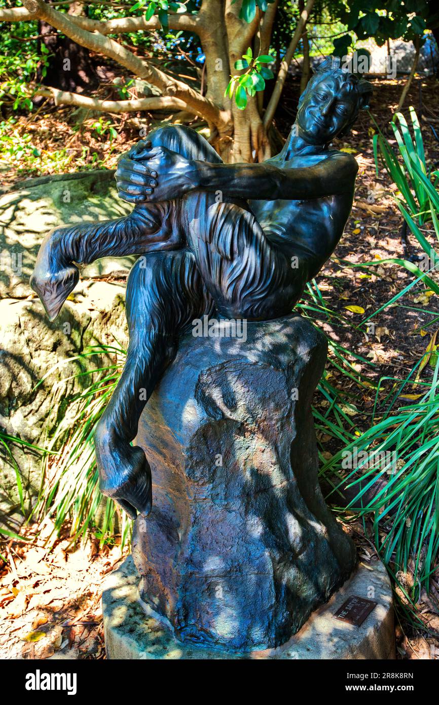The Satyr Statue by Frank Lynch, Royal Botanic Garden, Sydney, New ...