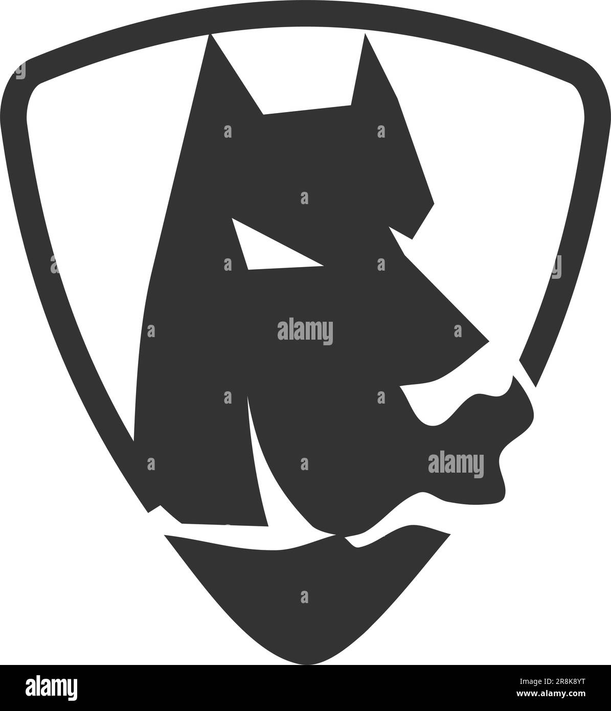dog logo template. Icon Illustration Brand Identity. Isolated and flat ...