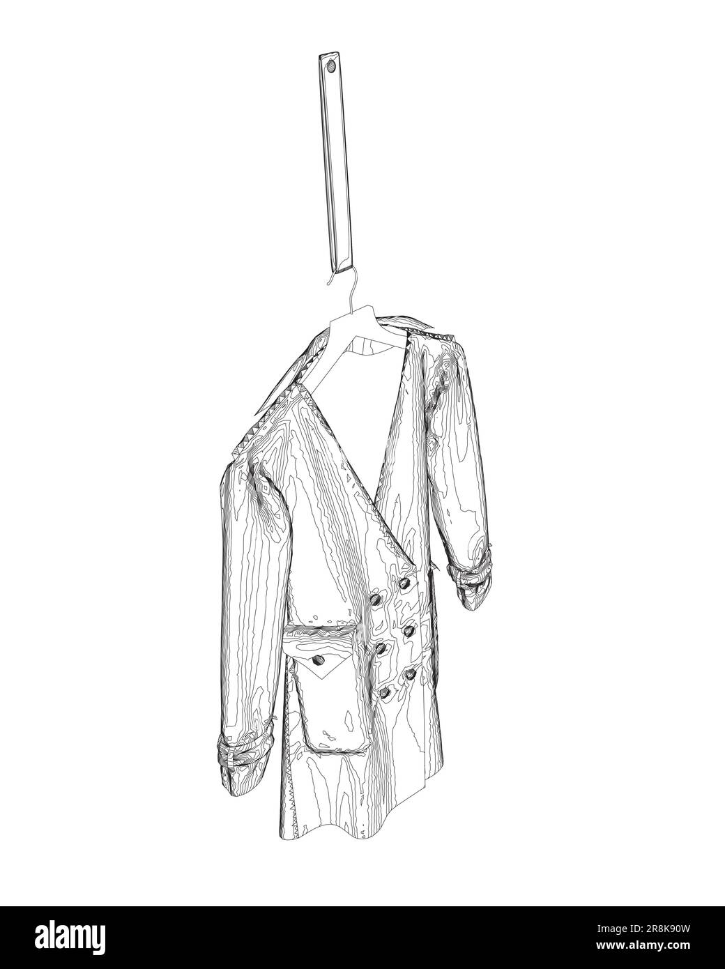 Coat hanger vector vectors hi-res stock photography and images - Alamy