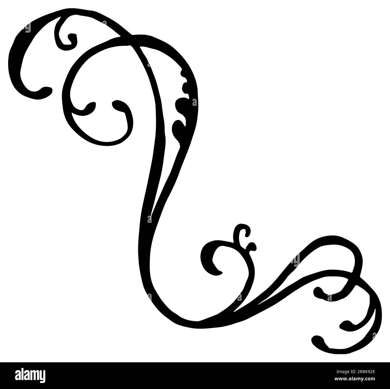 Hand drawn swirl whirl doodle art vector Stock Vector Image & Art - Alamy