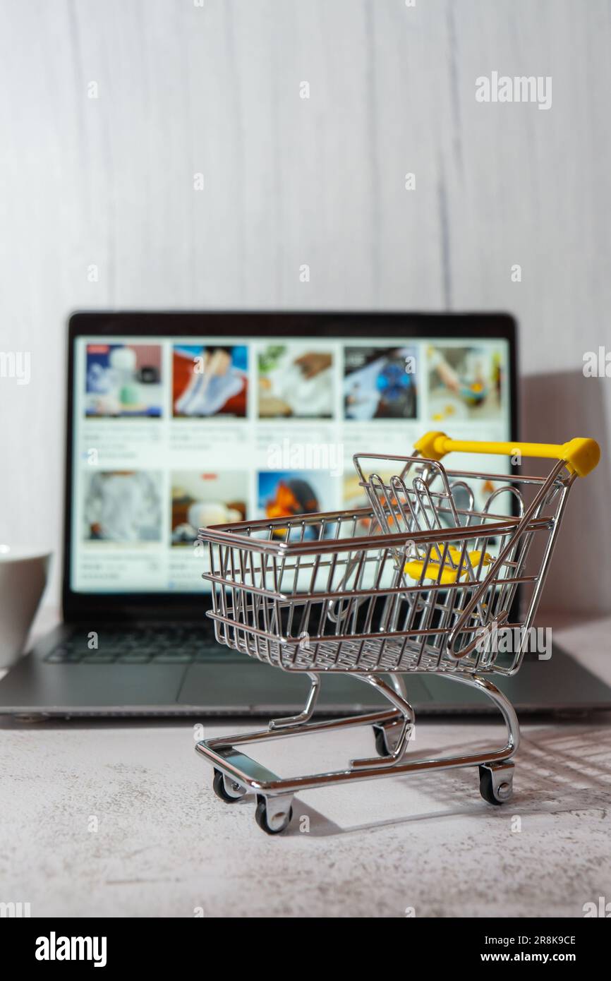 Gdansk, Poland - March 2023 Temu app icon in screen of MacBook Apple ...