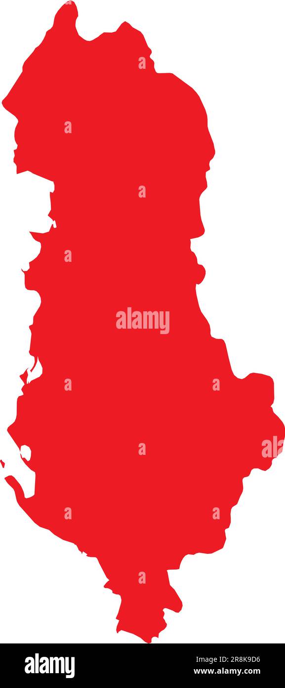 RED CMYK color map of ALBANIA Stock Vector Image & Art - Alamy