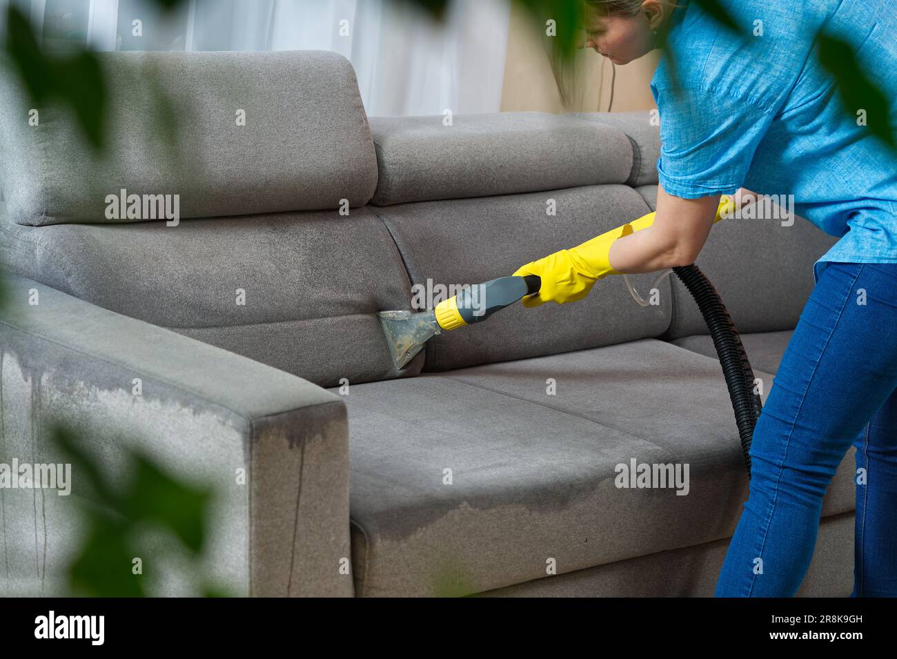 Cleaning concept woman washes soft hi-res stock photography and images ...
