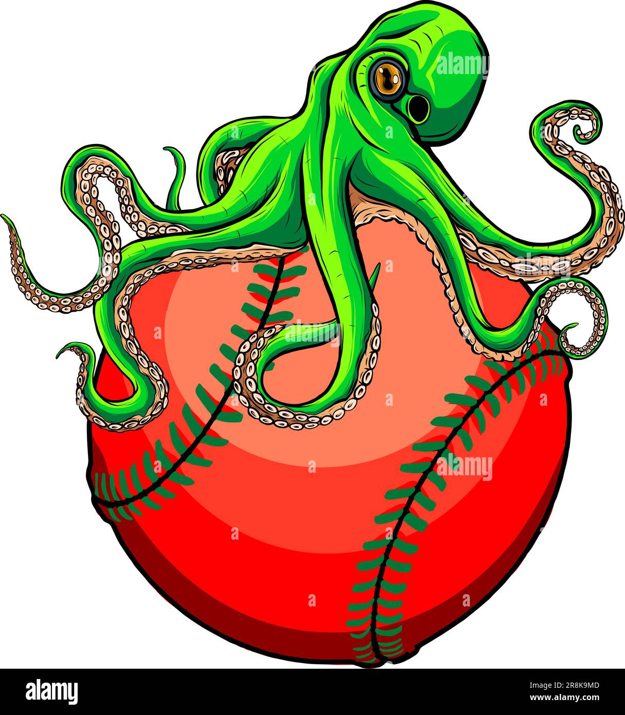 Cartoon octopus head hi-res stock photography and images - Alamy