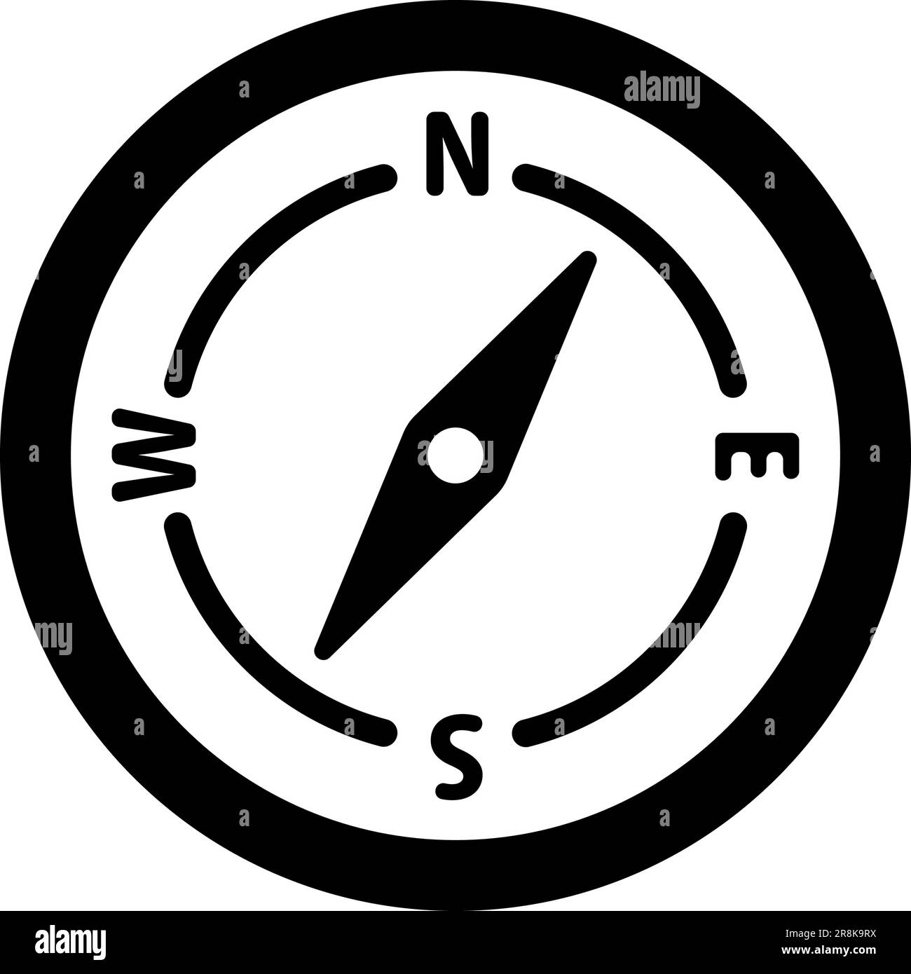 Compass Exploration Vector Icon Illustration Stock Vector Image And Art