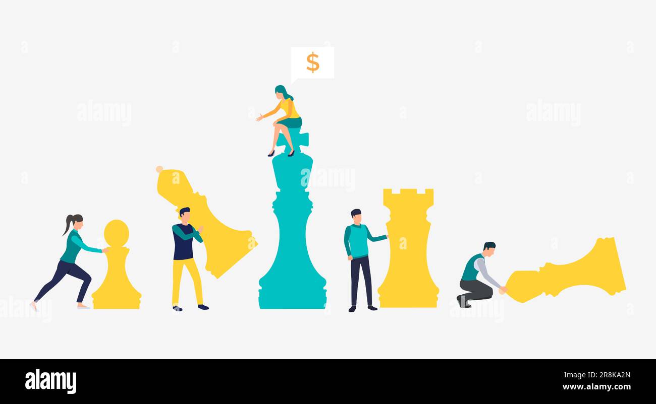 Business game illustration Stock Vector Image & Art - Alamy