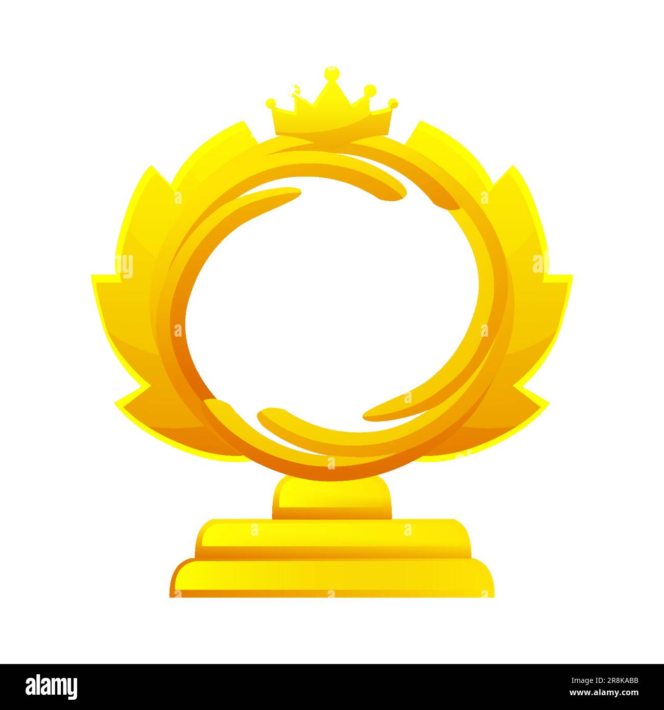 Golden game reward icon. Award frame for game icon Stock Vector Image ...