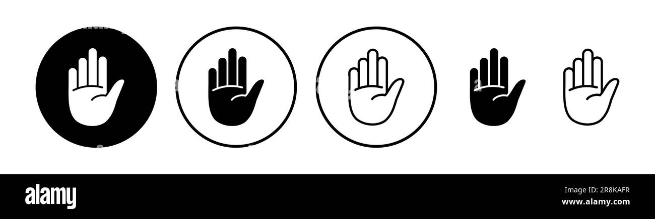 Hand icon vector. hand symbols. palm Stock Vector Image & Art - Alamy