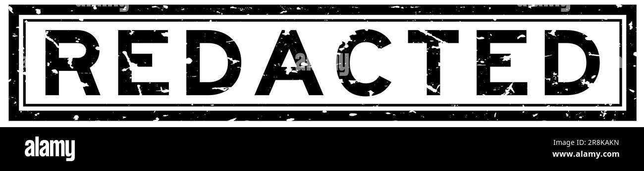 Grunge black redacted word square rubber seal stamp on white background Stock Vector Image & Art ...