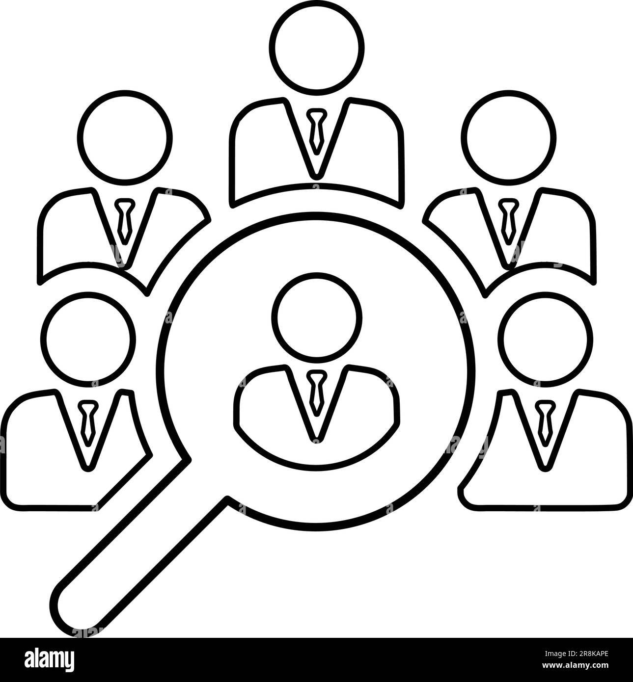 Team Leader Search icon. design template vector illustration for ...