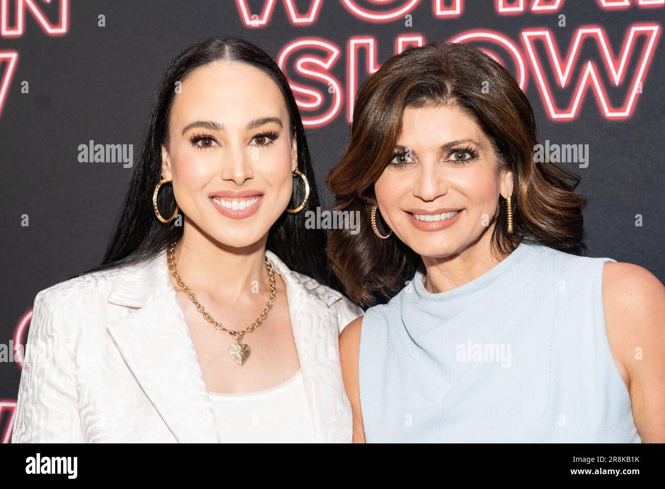 Meena Harris and Tamsen Fadal attend One Woman Show opening night at ...