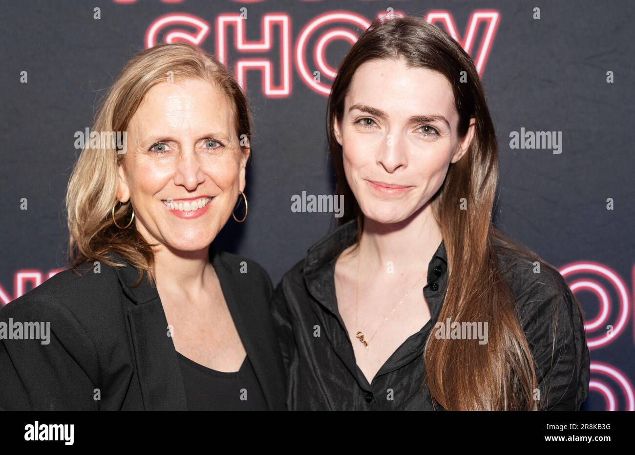 Kristin Caskey and Bee Carrozzini attend One Woman Show opening night ...