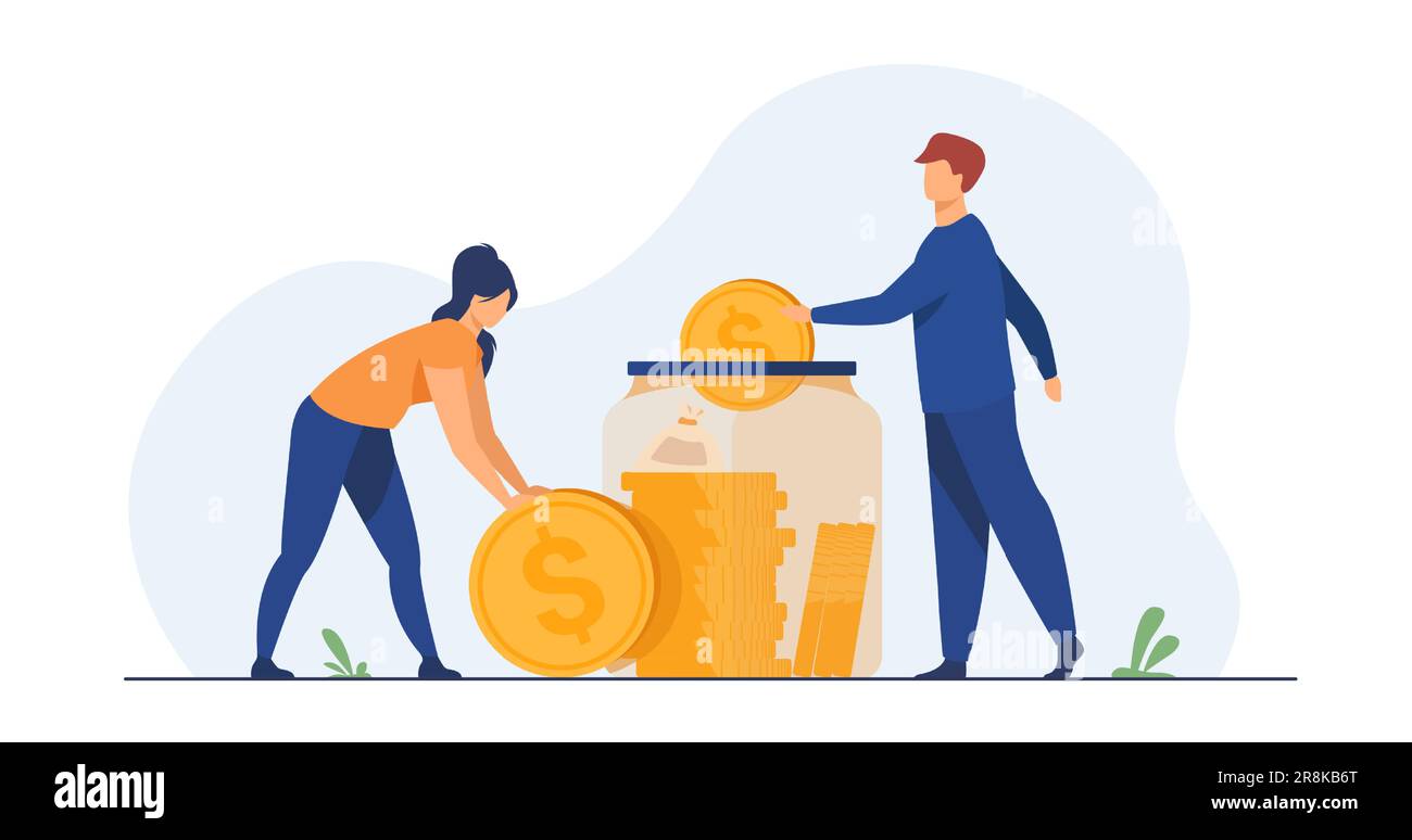 Man woman couple putting Stock Vector Images - Alamy