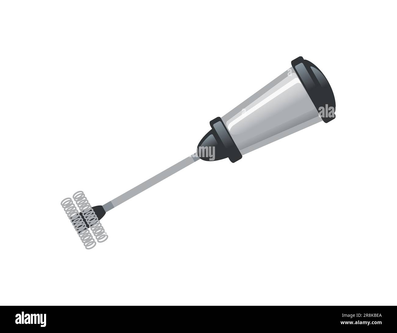 Milk frother kitchen hand tool vector illustration isolated on white ...