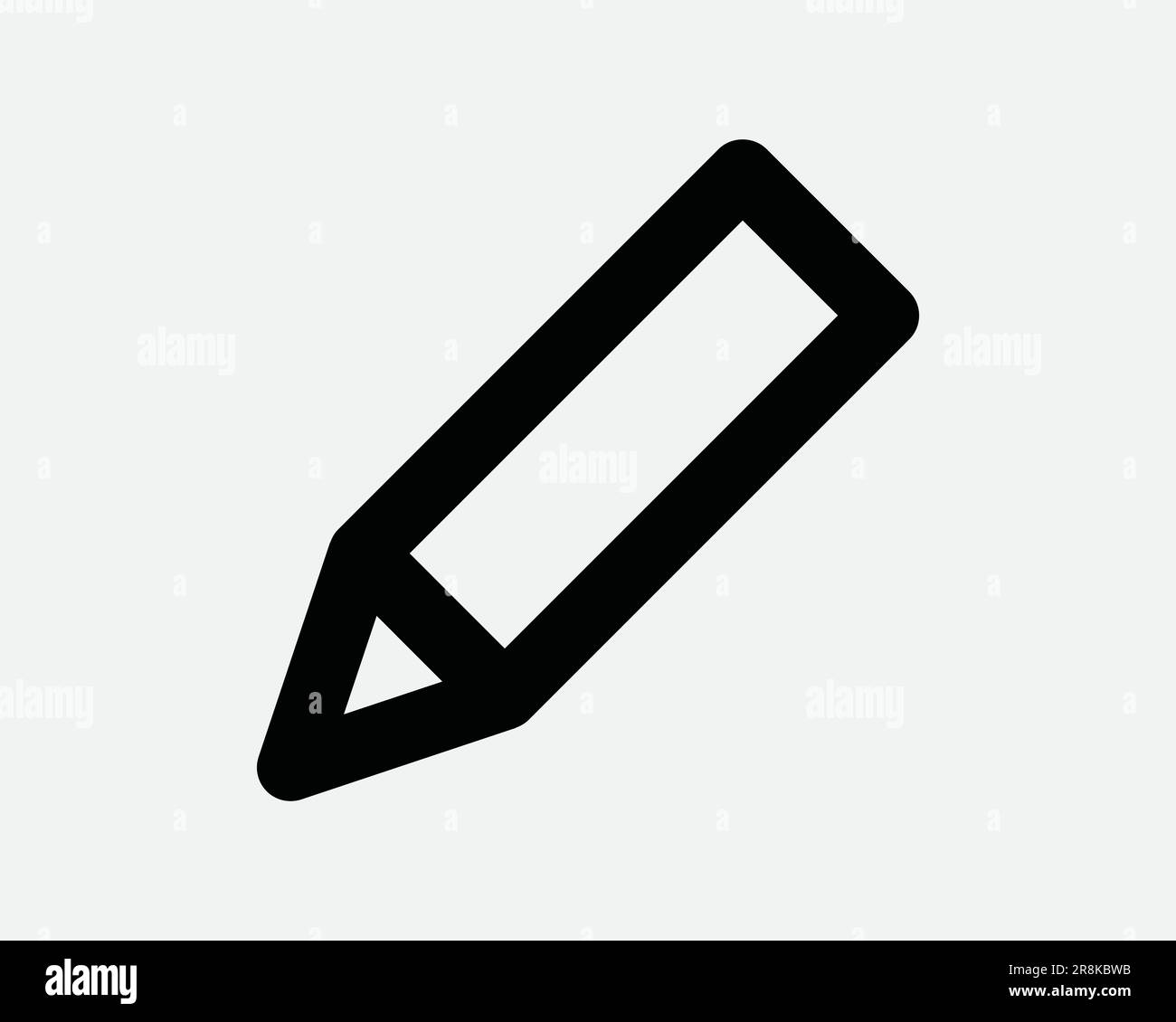 Pencil Icon. Pen Write Writing Stationery Edit Editor Business Office ...