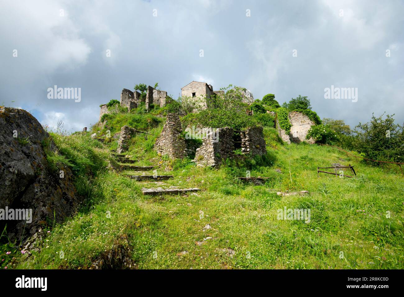 Medieval Village of San Severino di Centola - Italy Stock Photo - Alamy