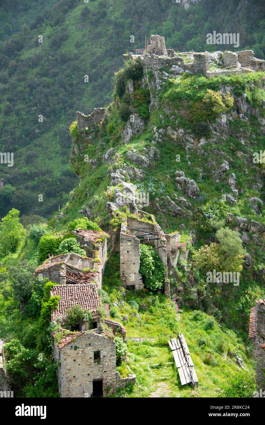Medieval Village of San Severino di Centola - Italy Stock Photo - Alamy