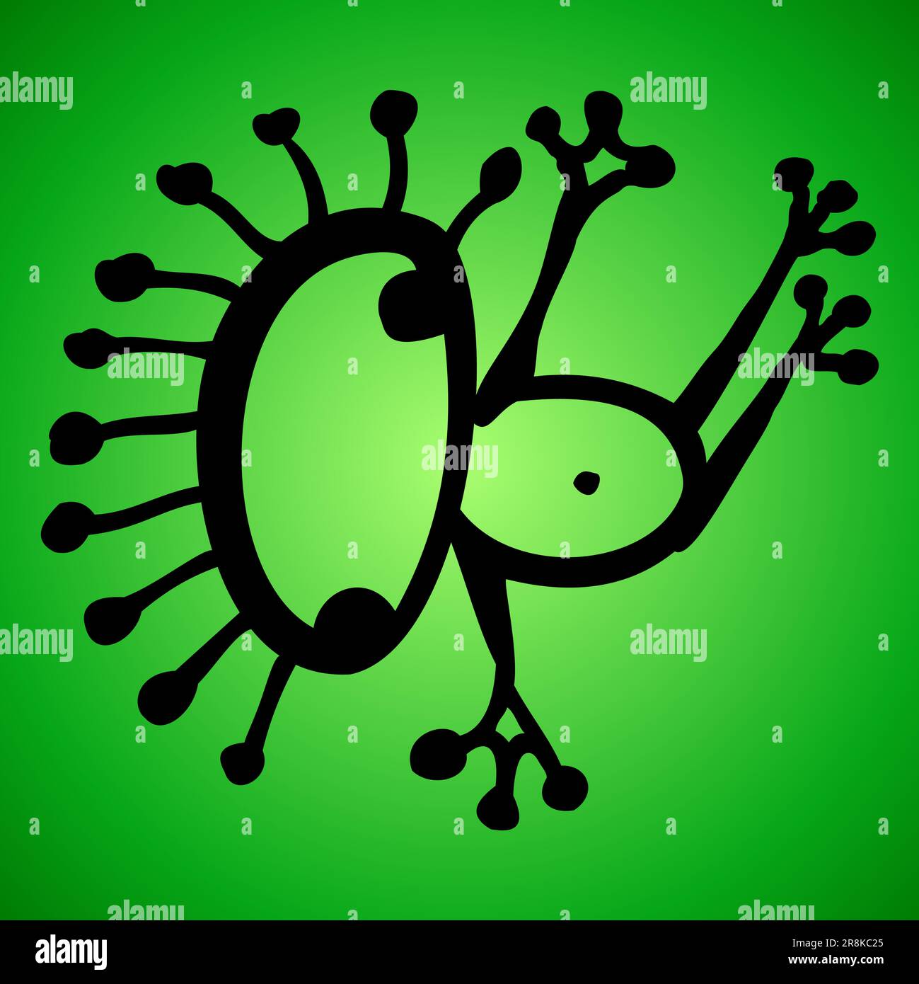 Sketched doodle alien hand drawn ink line art vector isolated Stock ...