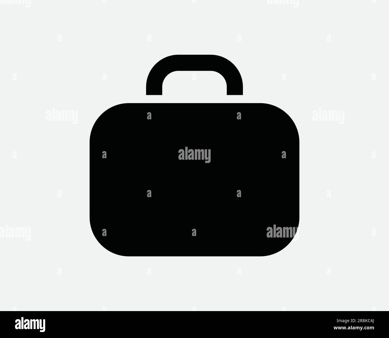 Black Suitcase Icon