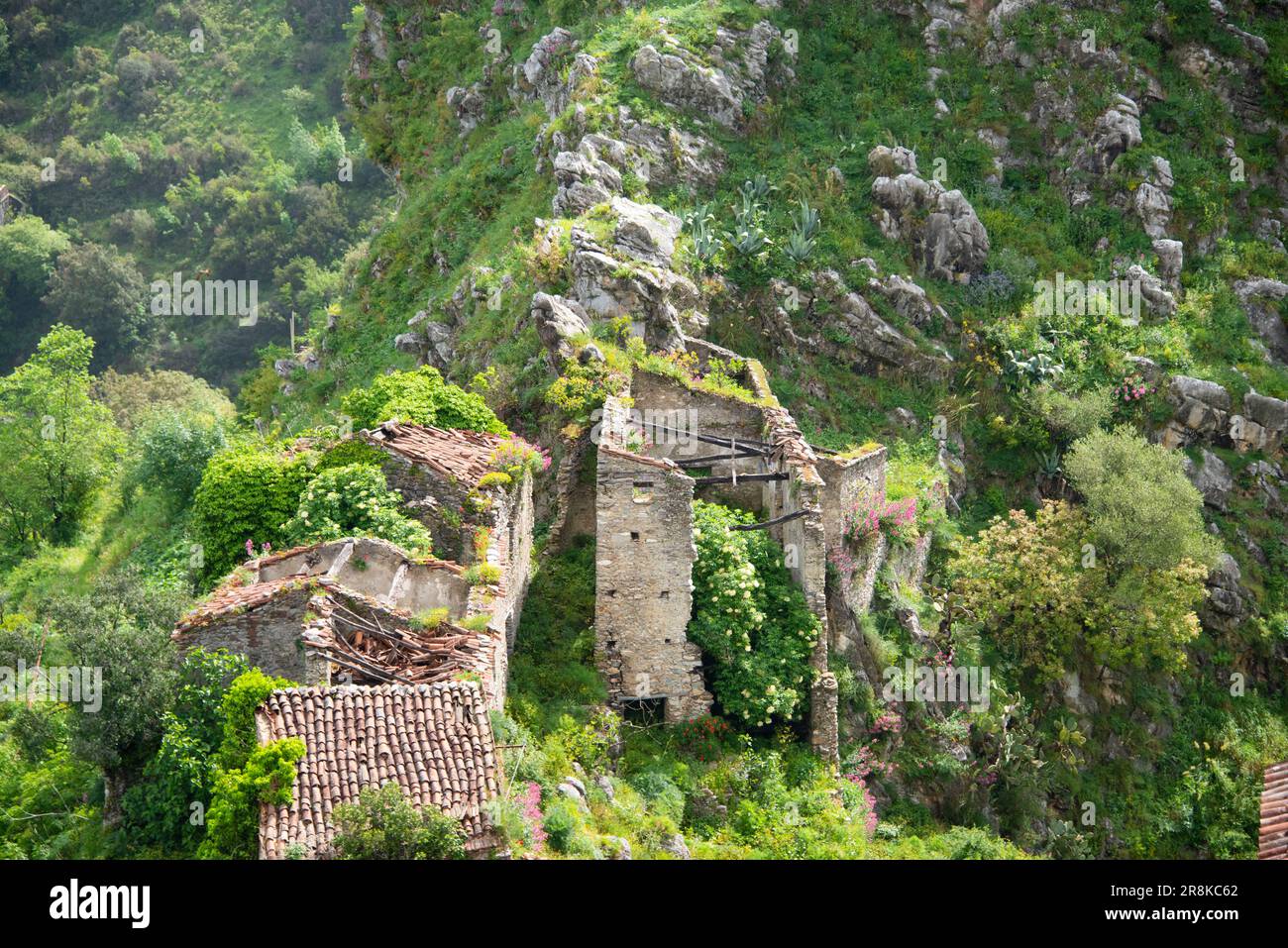 Medieval Village of San Severino di Centola - Italy Stock Photo - Alamy