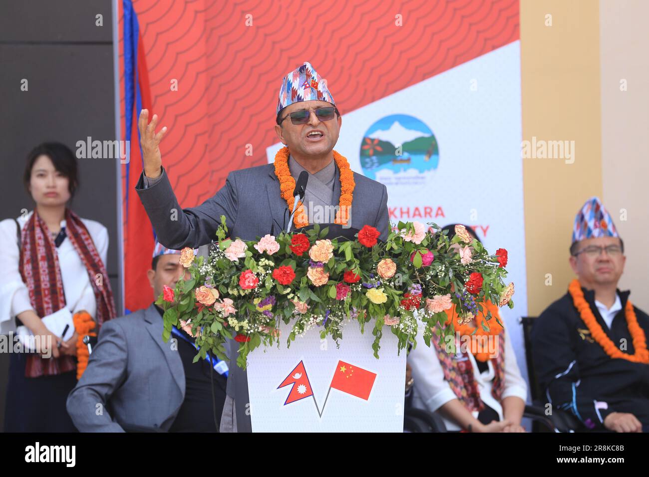 Pokhara, Nepal. 21st June, 2023. Chairman of Nepal's National Assembly ...