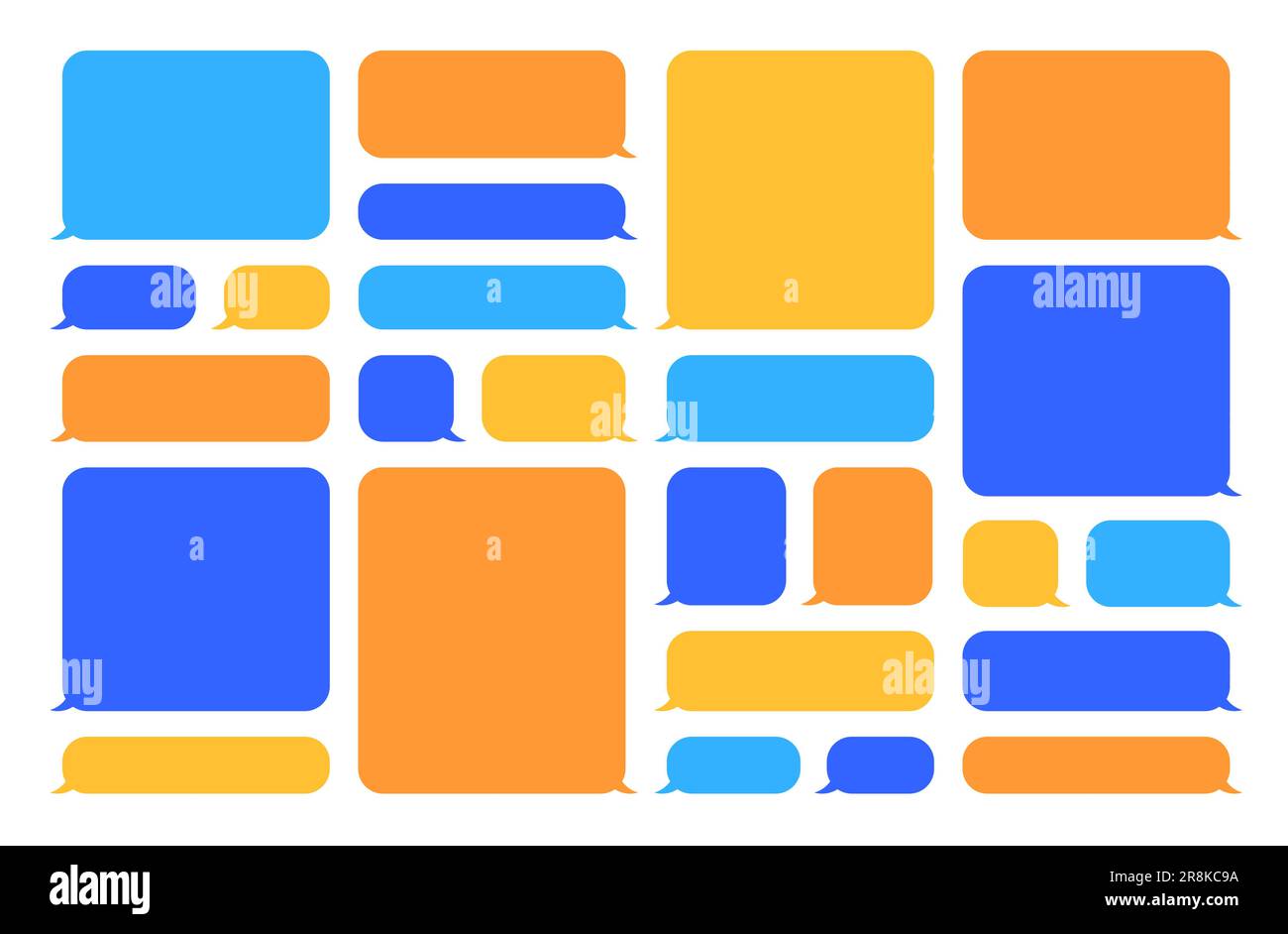 Colorful speech bubbles set Stock Vector Image & Art - Alamy
