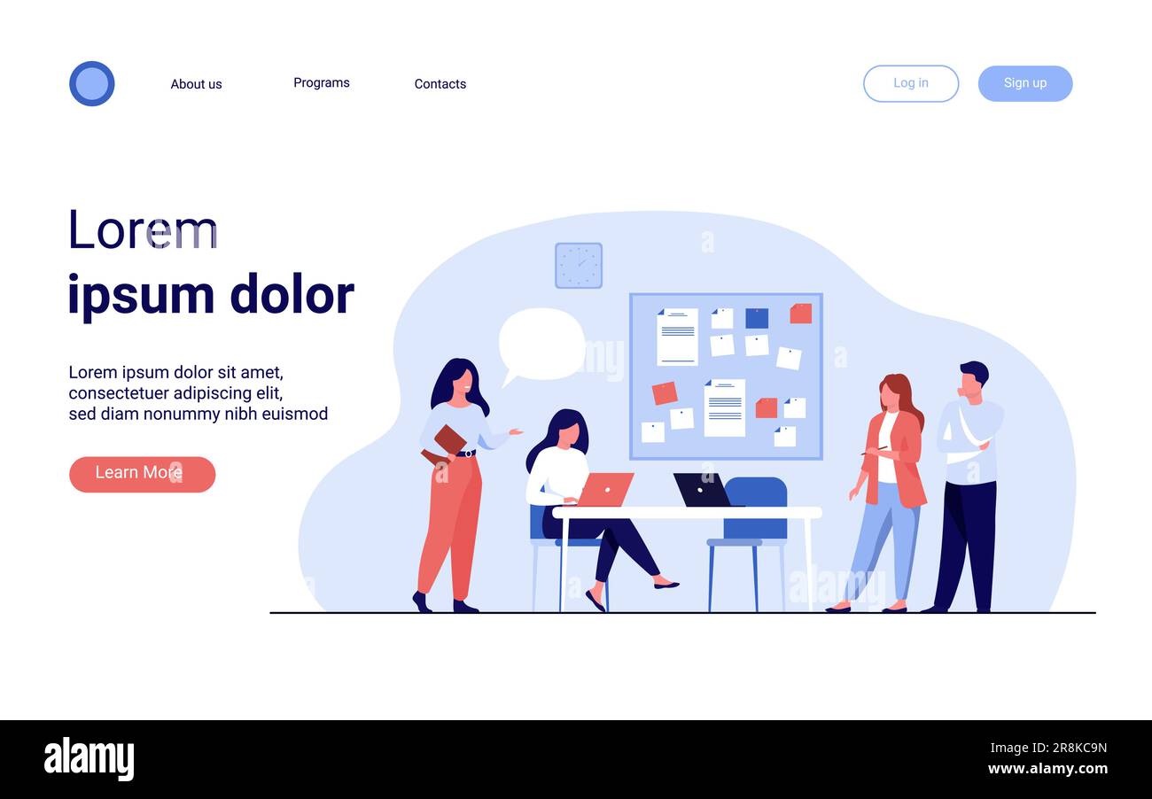 Group work colleagues sitting table Cut Out Stock Images & Pictures - Alamy