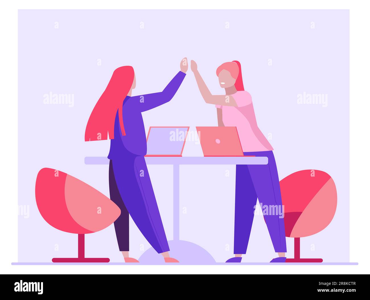 Business colleagues celebrating success Stock Vector Image & Art - Alamy