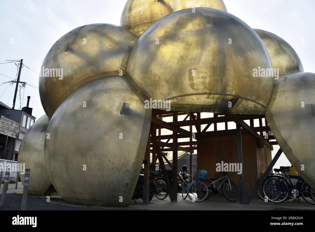 Naoshima port terminal which houses a waiting room, toilets and a ...