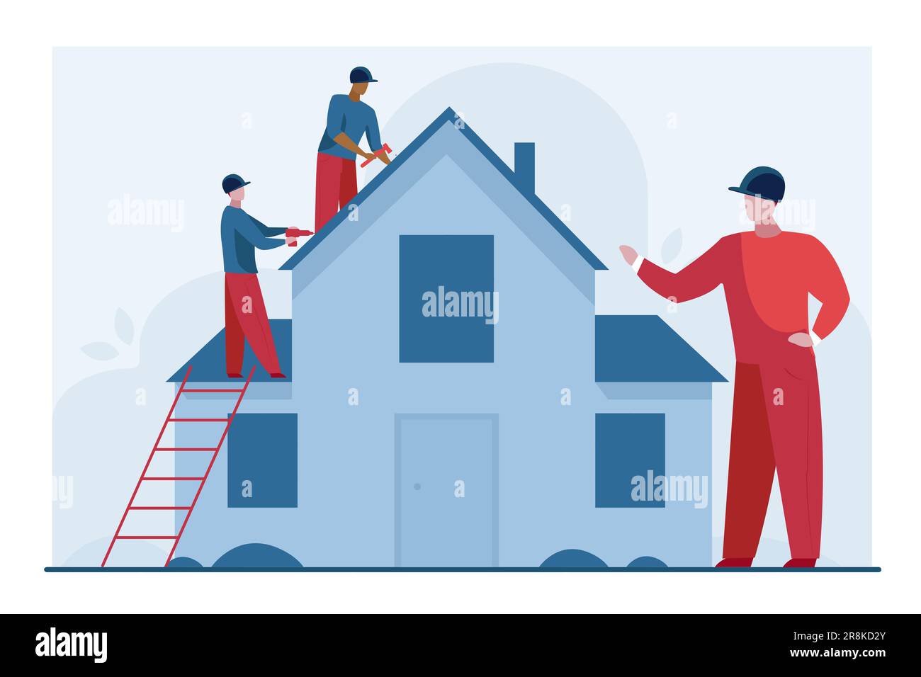 Roof inspection Cut Out Stock Images & Pictures - Alamy