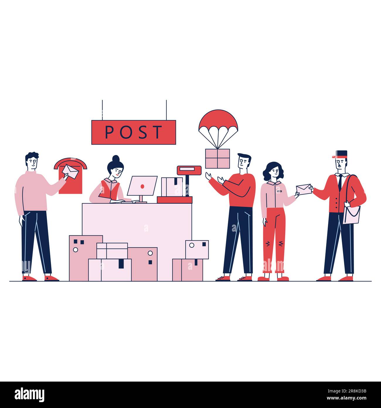 Receiving operator Stock Vector Images - Alamy