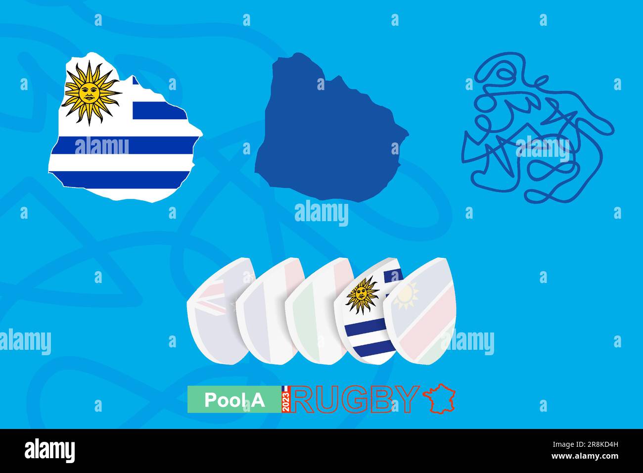 France rugby world cup 2023 uruguay Stock Vector Images - Alamy
