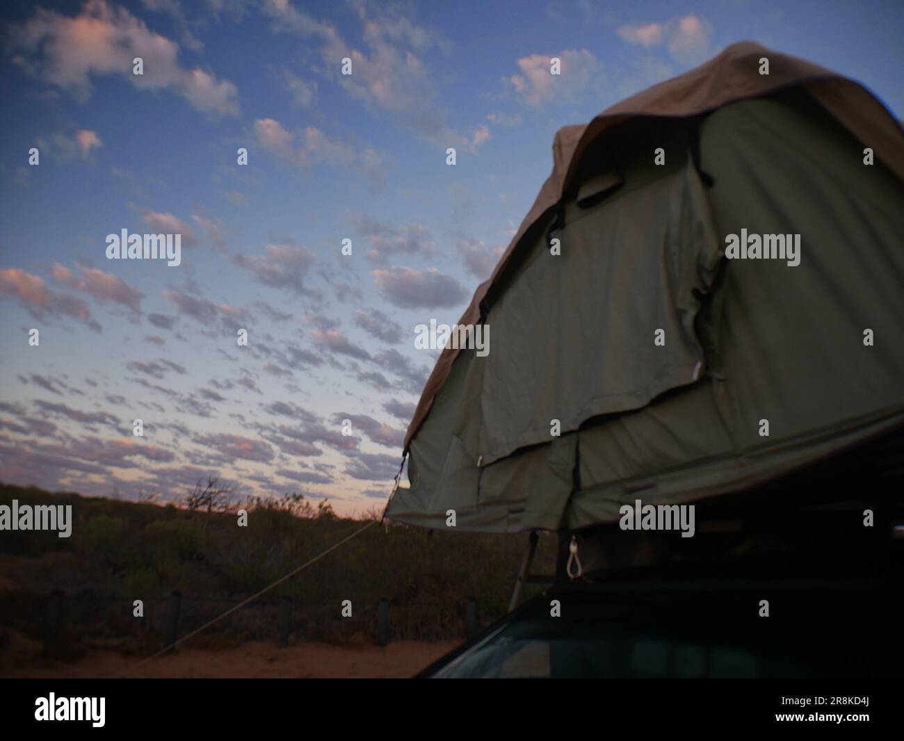 Rooftop Tent at Sunset, Cape Peron, Francois Peron National Park ...