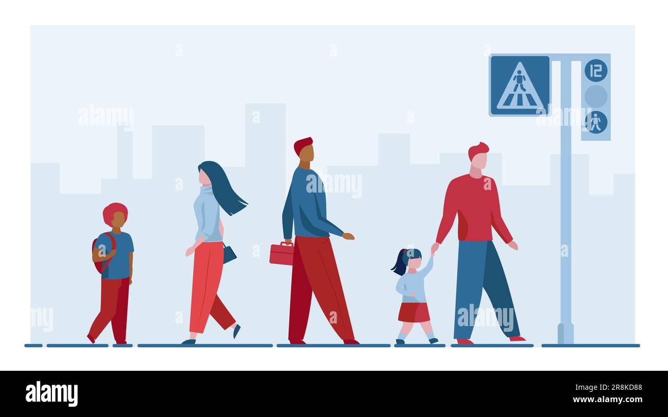 Zebra crossing light Cut Out Stock Images & Pictures - Alamy