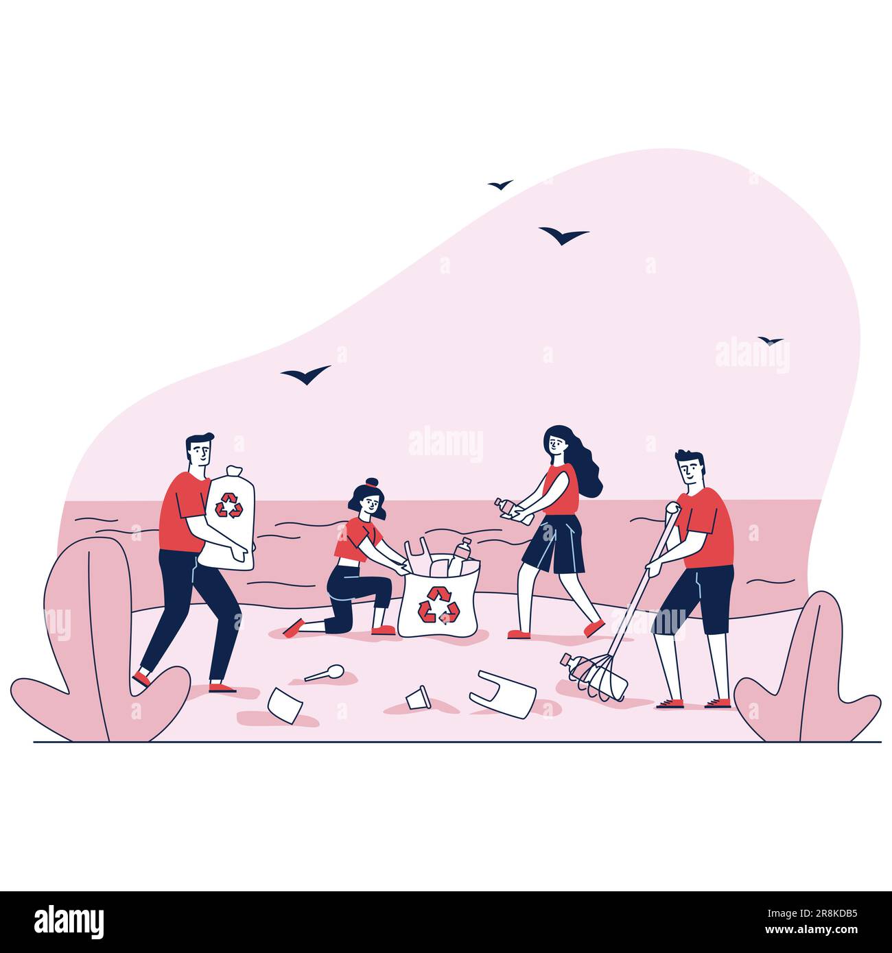 Garbage in ocean dirty Cut Out Stock Images & Pictures - Alamy