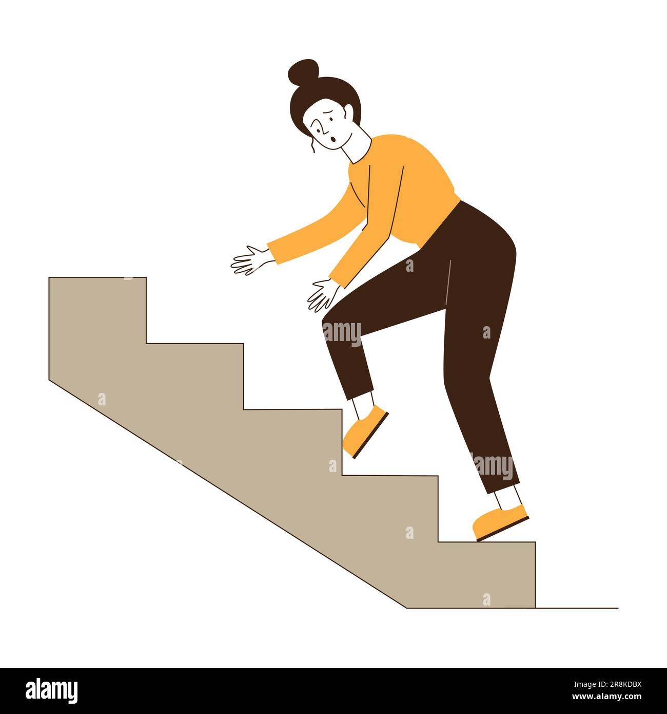 Clumsy woman Cut Out Stock Images & Pictures - Alamy