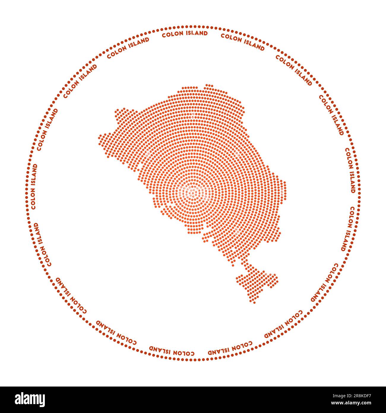 Island colon island map hi-res stock photography and images - Alamy