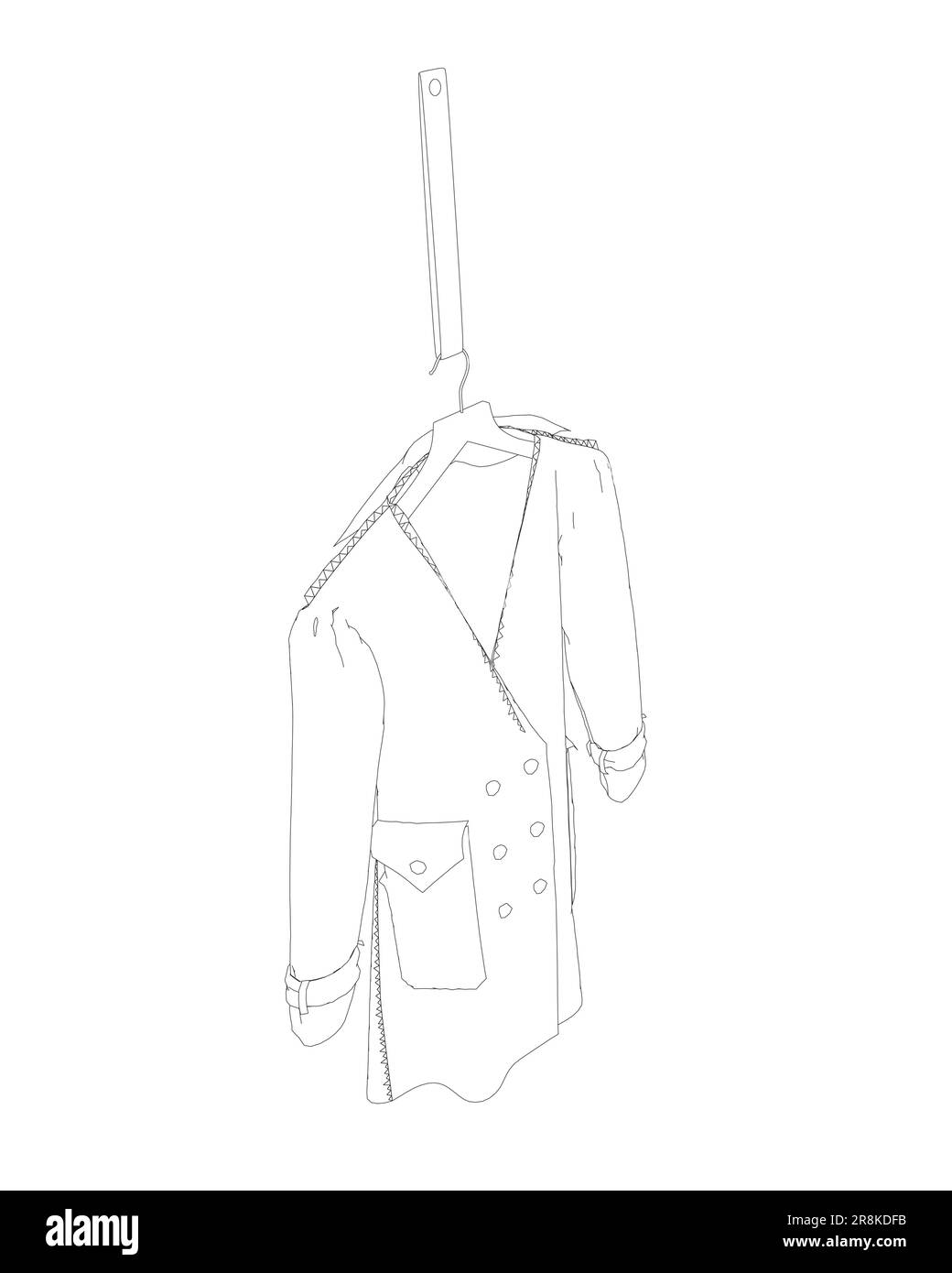 Clothes hangs Stock Vector Images - Alamy