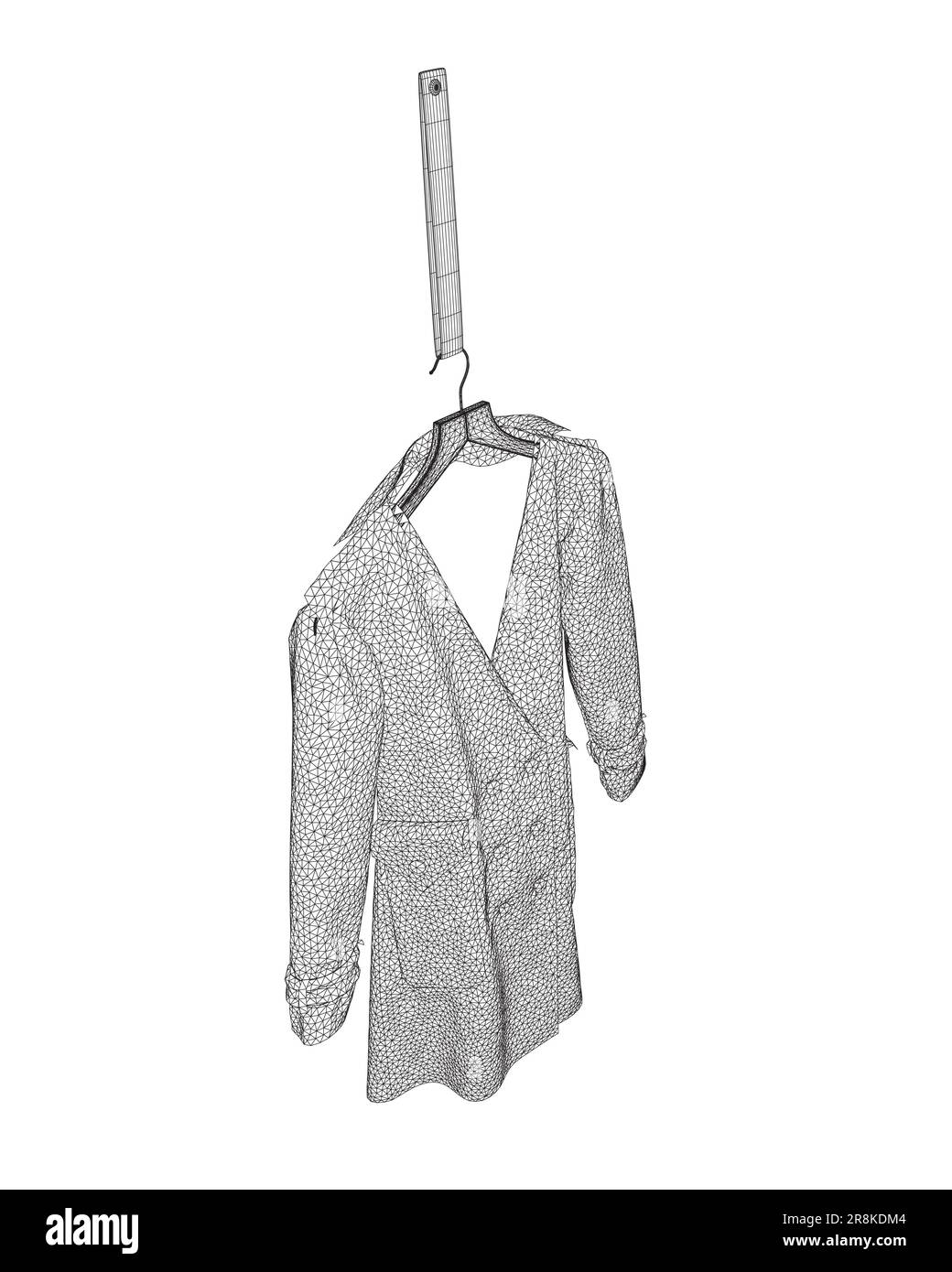 Jacket on hanger Black and White Stock Photos & Images - Alamy