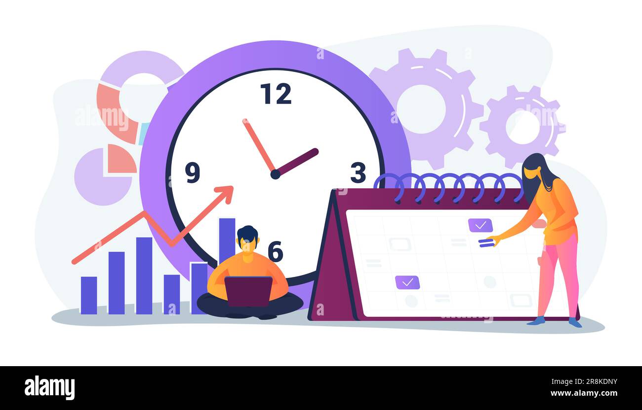 Timing and project scheduling Stock Vector Image & Art - Alamy