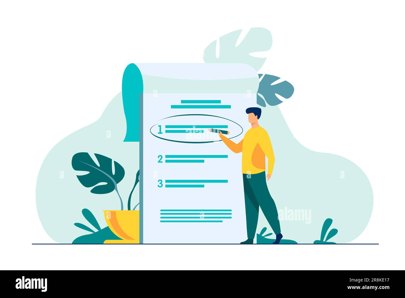 Manager taking order Stock Vector Images - Alamy