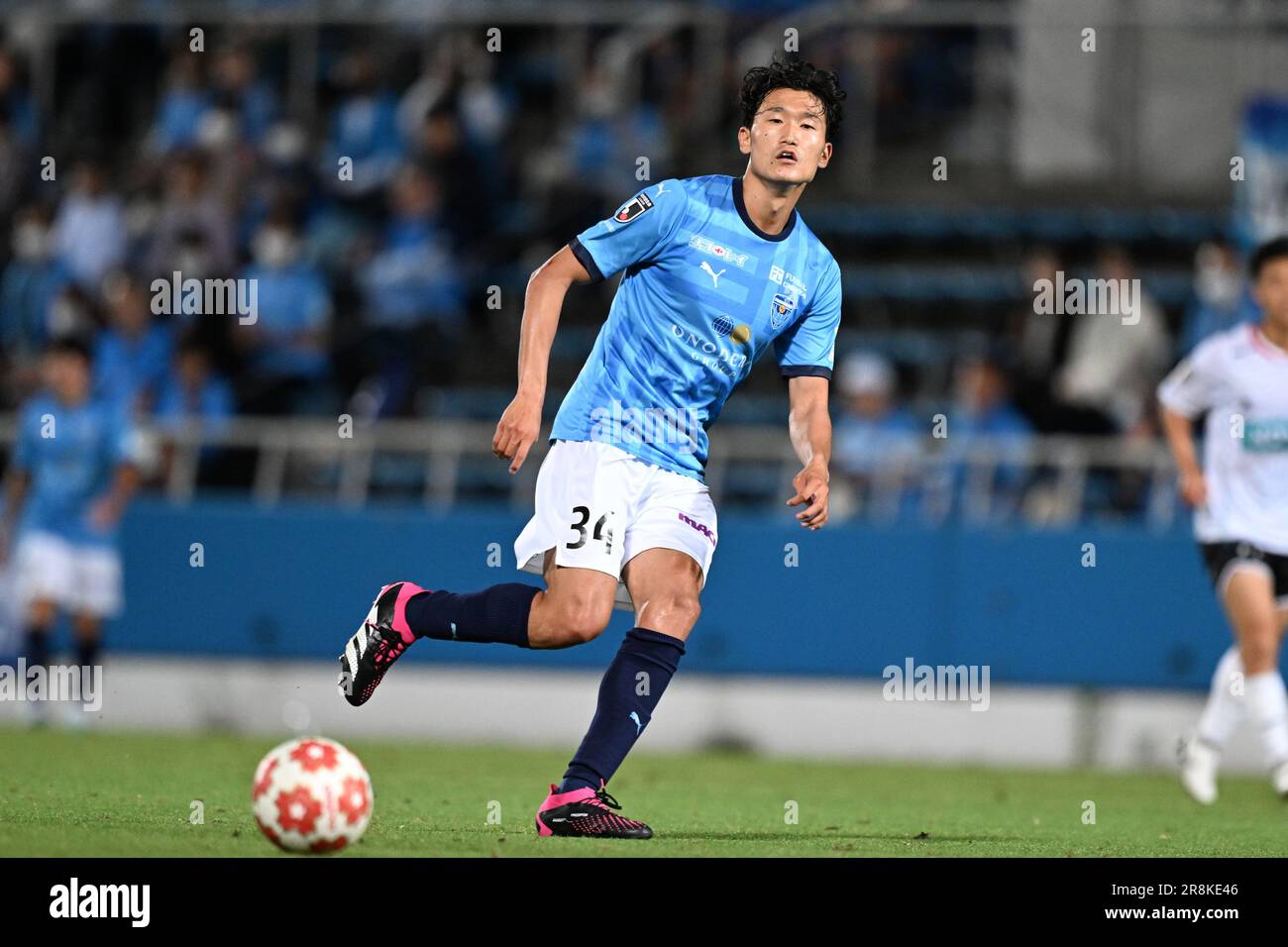 NHK Spring Mitsuzawa Football Stadium, Kanagawa, Japan. 21st June, 2023. Taiga Nishiyama ...