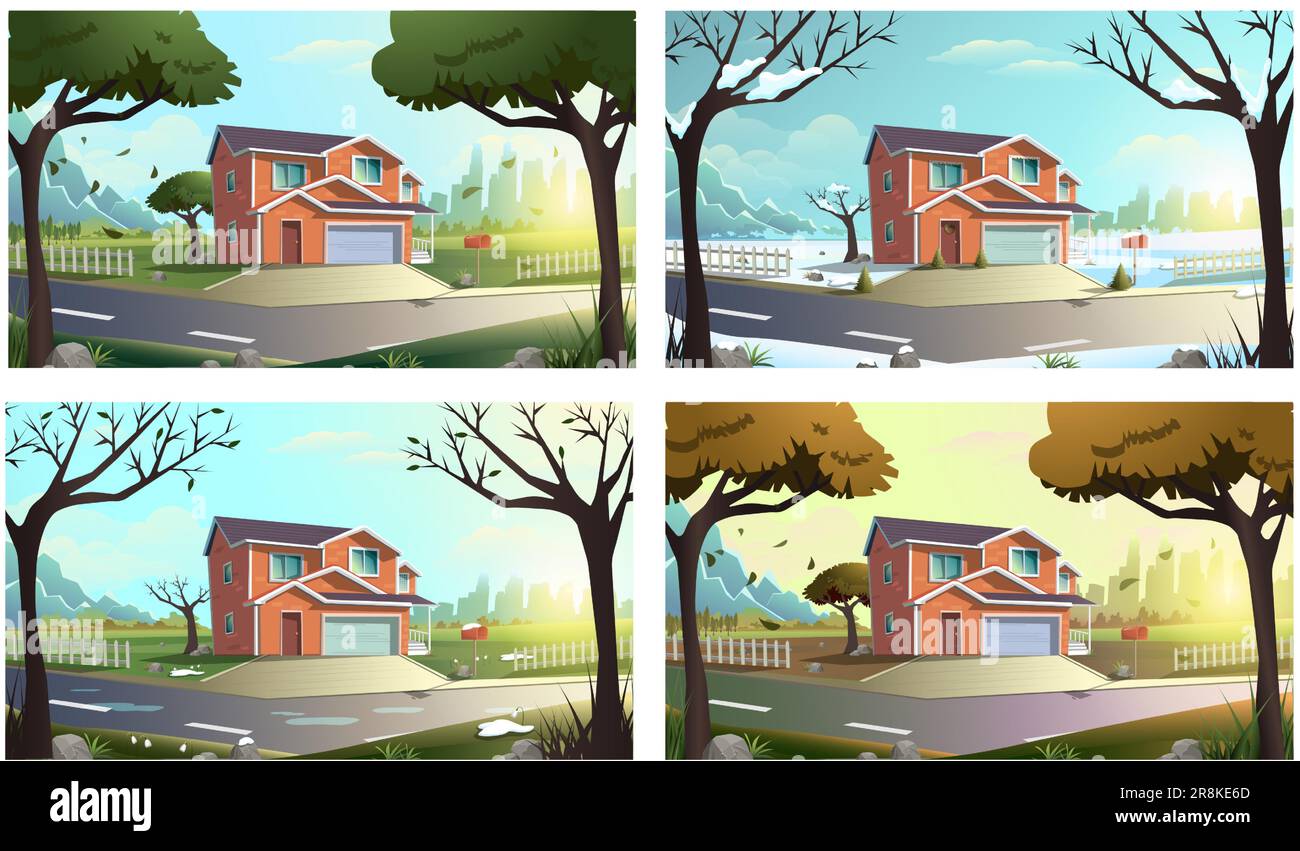 Four storey building Stock Vector Images - Alamy