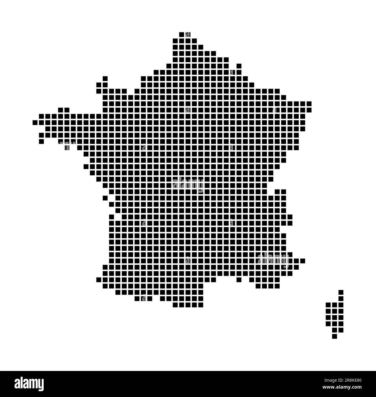 France map. Map of France in dotted style. Borders of the country ...