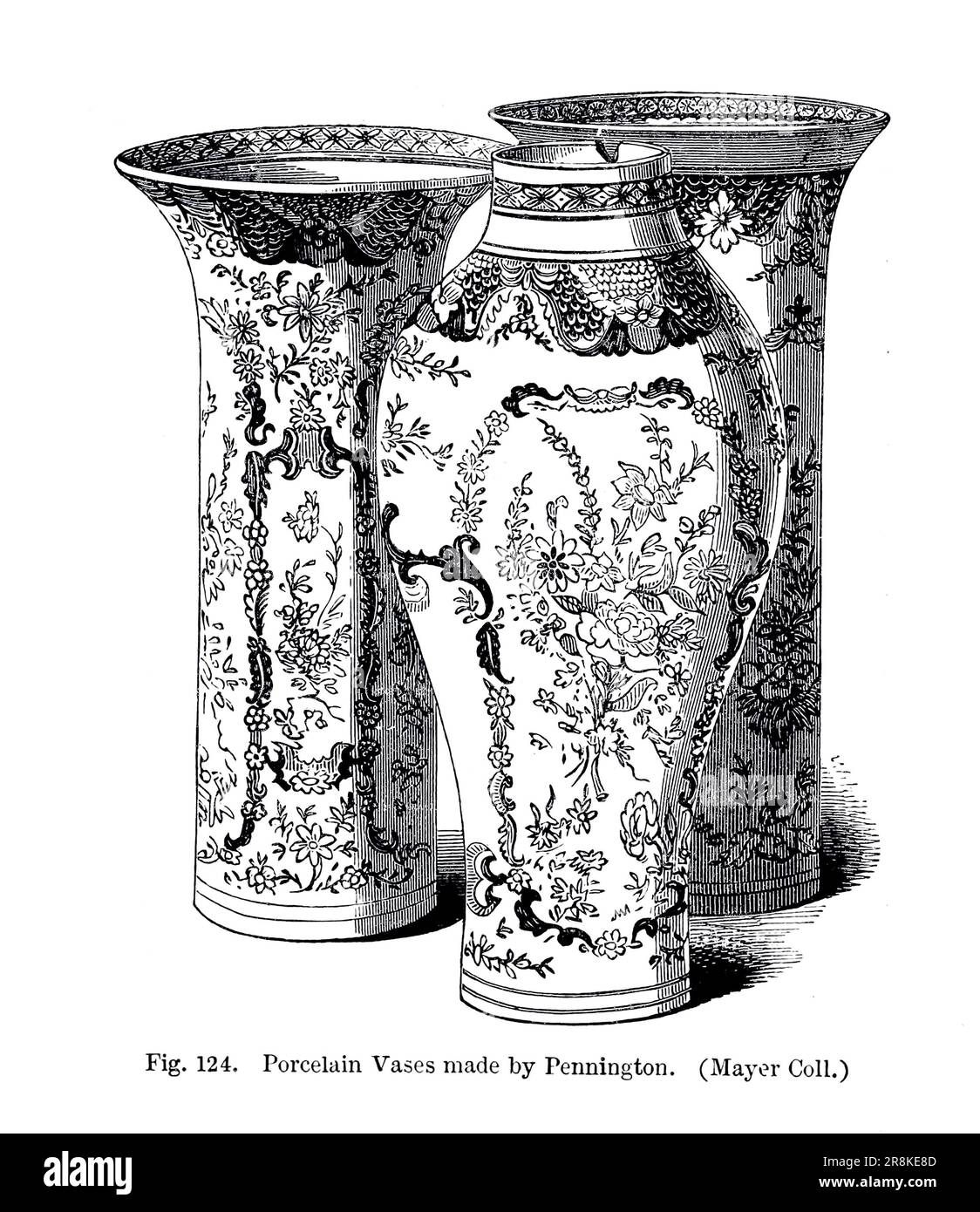Porcelain Vases made by Pennington. from the book ' A history of ...