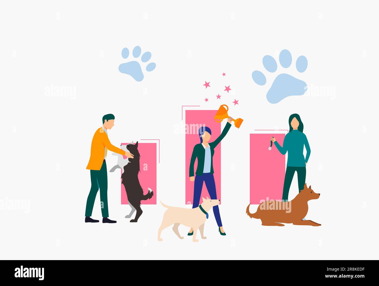 Competition dog show Stock Vector Images - Alamy