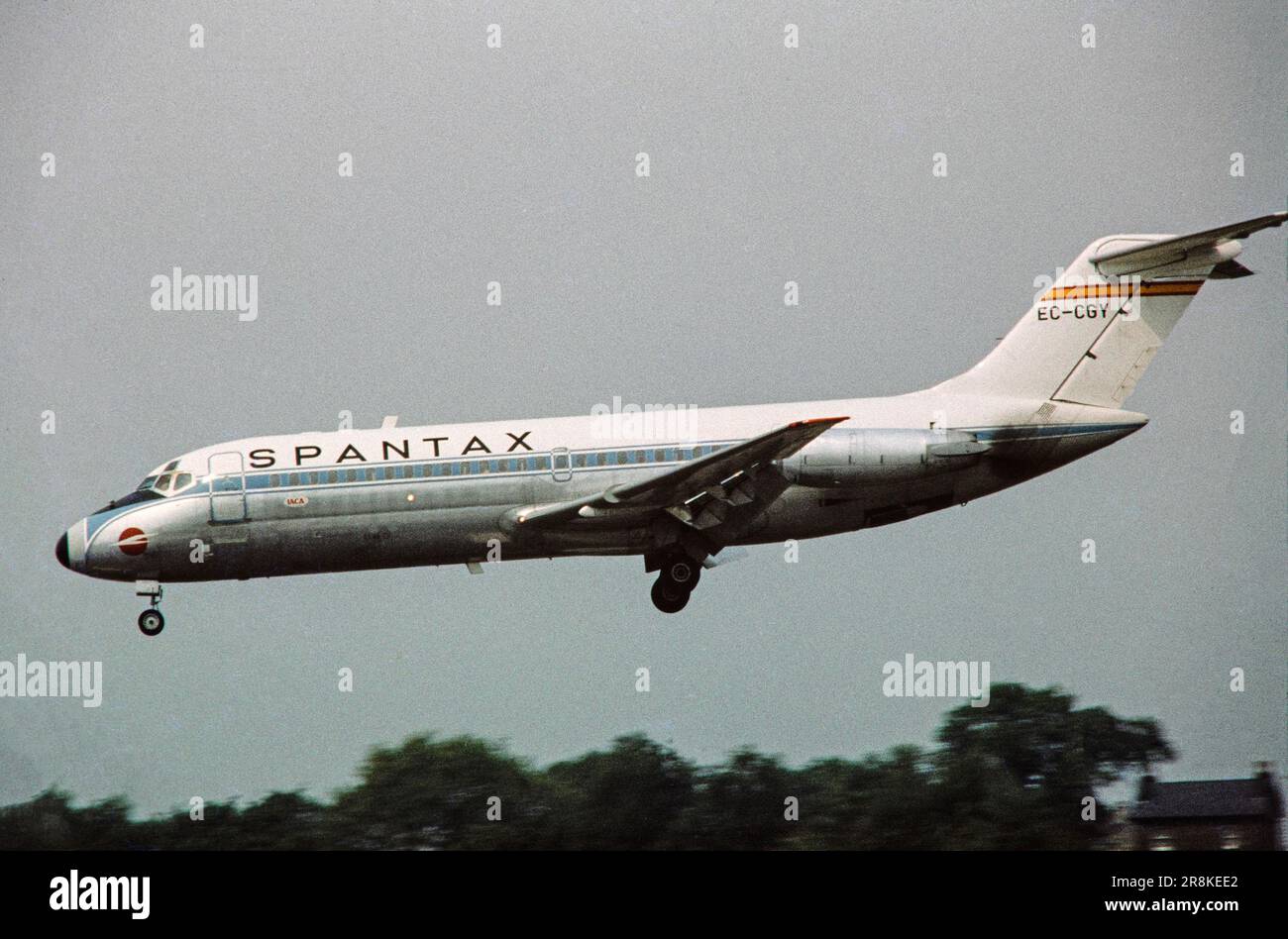 A Spantax Spanish Airlines McDonnell Douglas DC-9, registration EC-CGY ...