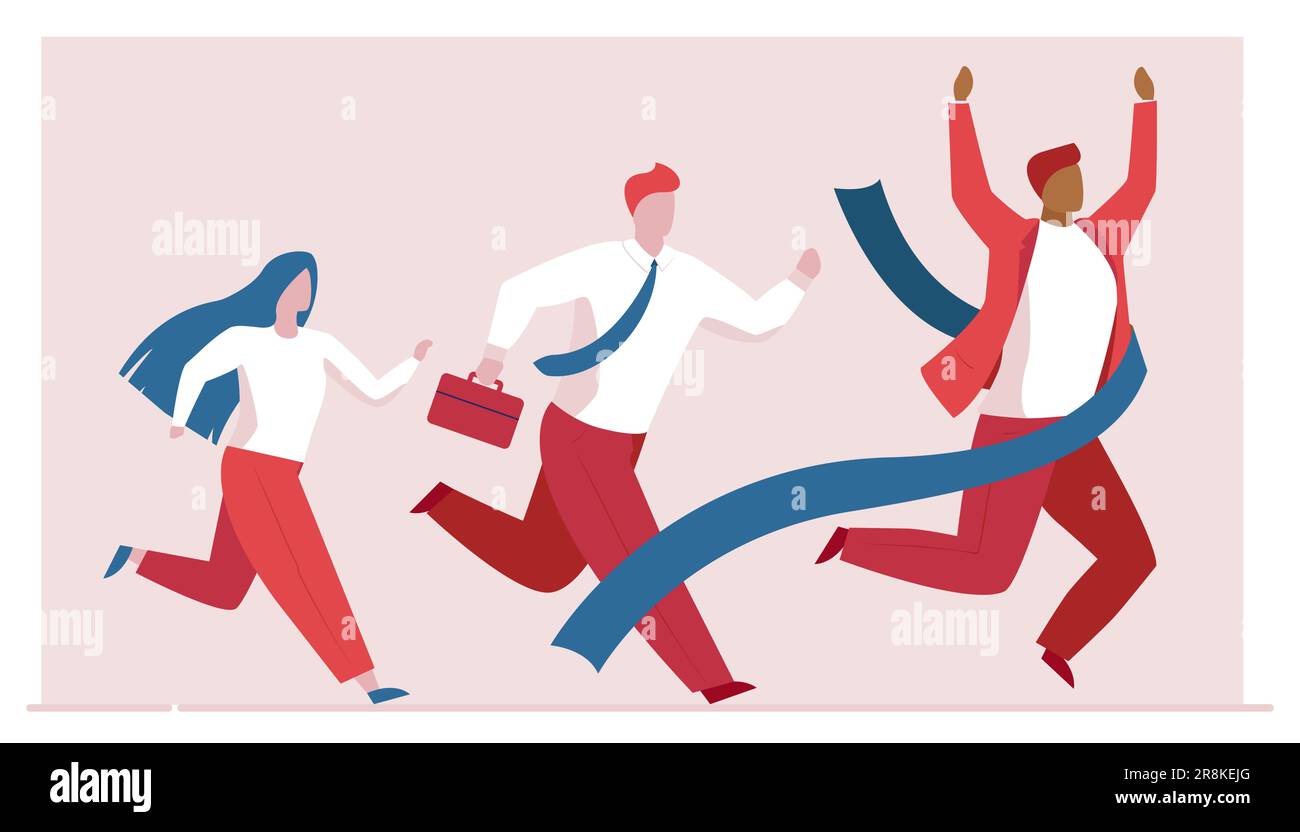 Business people competition Stock Vector Image & Art - Alamy