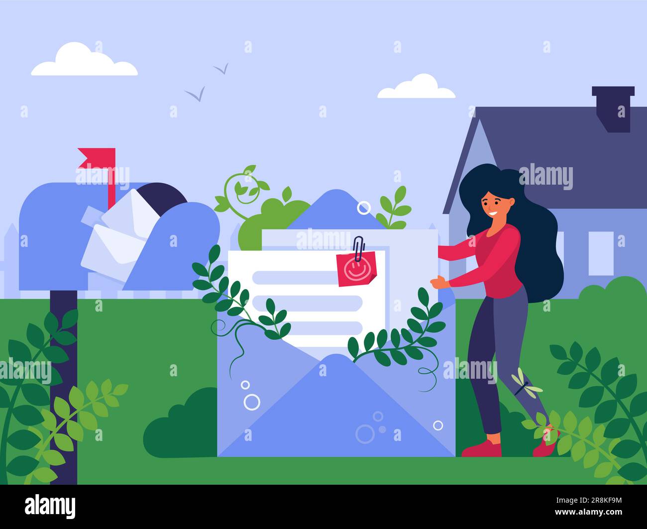 Adult sending Stock Vector Images - Alamy